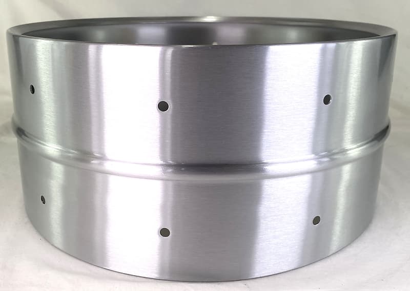 Spun Aluminum 6.5x14 Snare Drum Shell Drilled For 3.5" | Reverb Canada