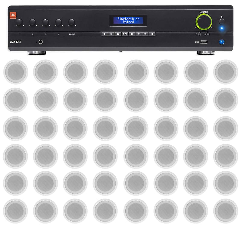 JBL Commercial Amp+48) White 5" Ceiling Speakers For | Reverb