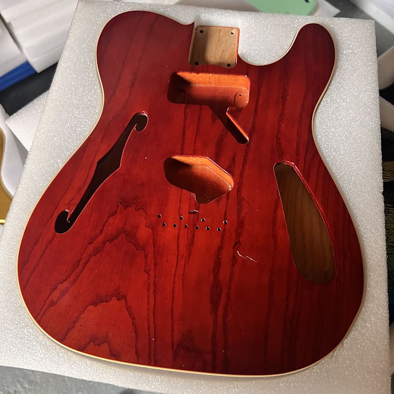 Tele Red Electric Guitar Body Standard Body North American | Reverb