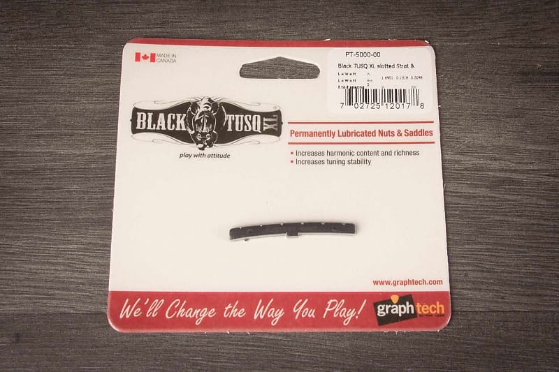 Graph Tech PT-5000-00 Black TUSQ XL Nut (Guitar) | Reverb