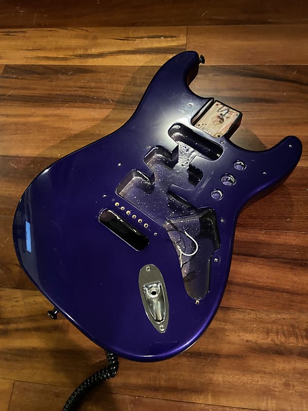 Genuine Fender Midnight Blue Purple Standard Strat | Reverb