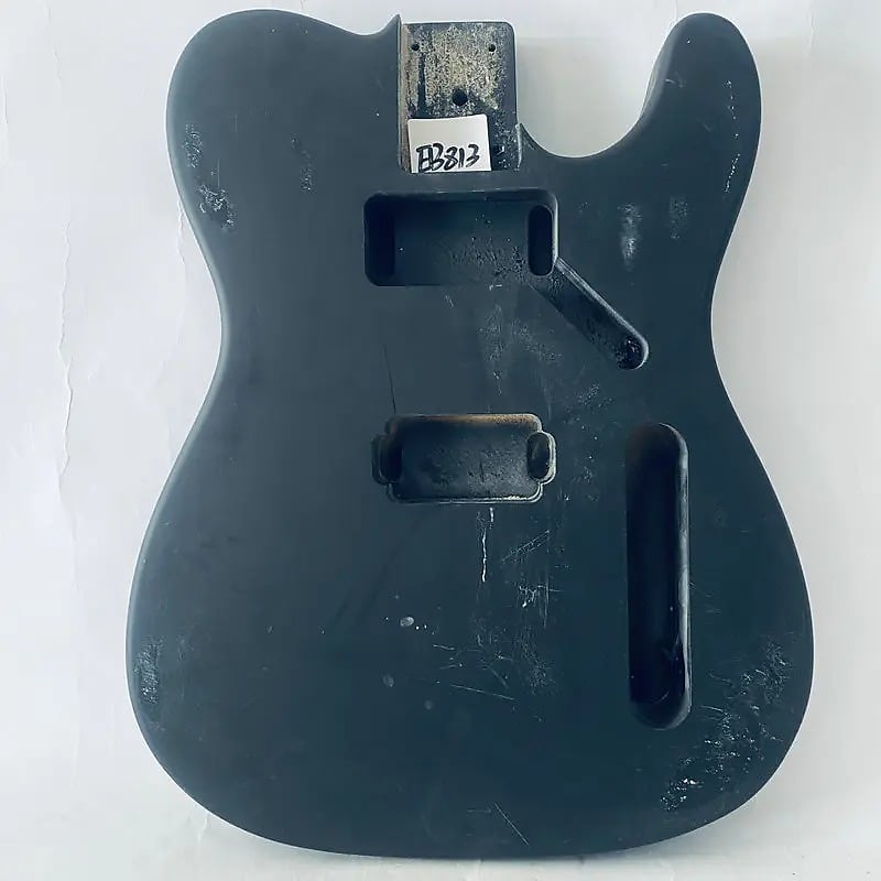 Matte Black Telecaster Tele Style Basswood Guitar Body | Reverb