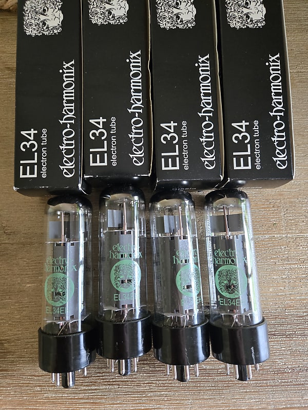 Electro Harmonix EL34 EL34H Matched Quad | Reverb