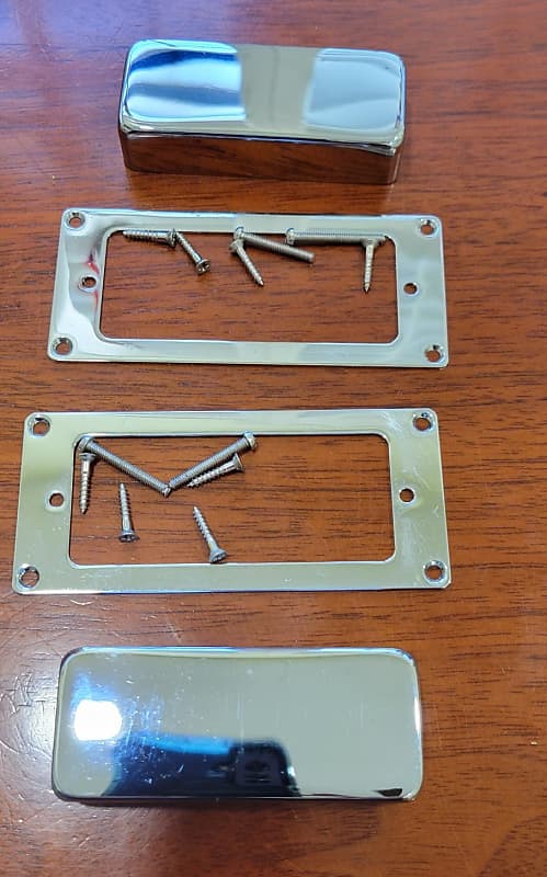 90's Gibson Firebird chrome pickup coves mounting rings | Reverb