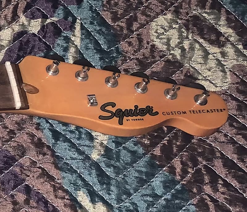Squier Custom Telecaster Neck with tuners | Reverb