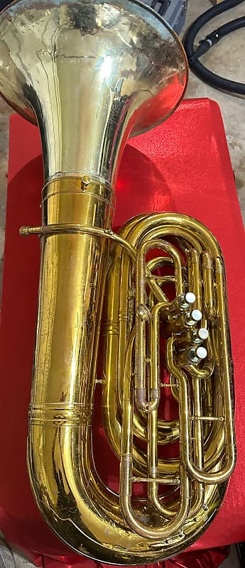 King 2341 BBb four valve full size concert tuba - Lacquer | Reverb