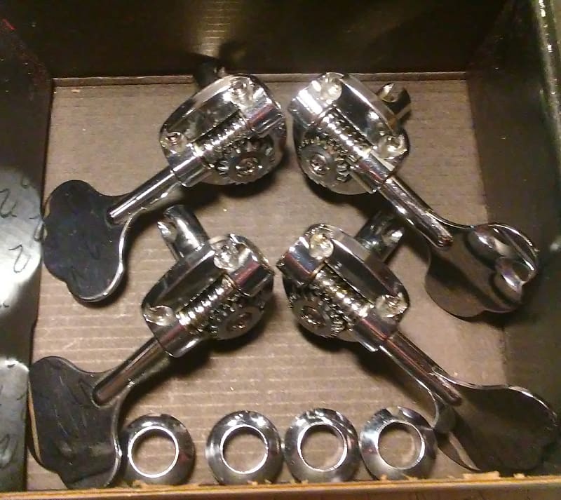 Gotoh L2+R2 SET Bass Tuners Tuning Keys 20:1 w/ Harware - 2x2 | Reverb