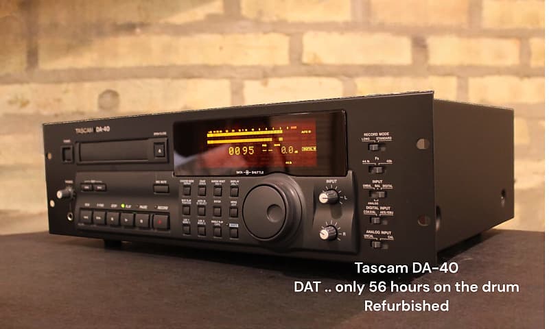 Tascam DA-40 Professional DAT deck only 56 hours on drum | Reverb