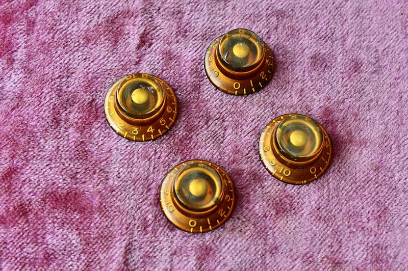 Vintage 1959 Gibson Les Paul Burst Knobs Gold Bonnet | Reverb UK