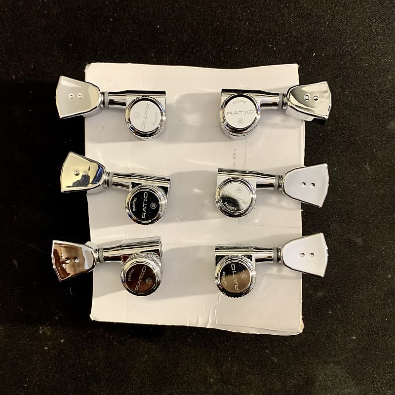 Graph Tech Ratio Locking Tuners 3x3 Chrome Tuning Machines | Reverb