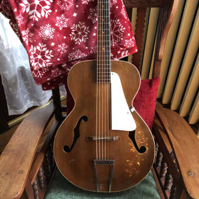 Kay Model K-34 Archtop Auditorium Original White Case 1952 | Reverb