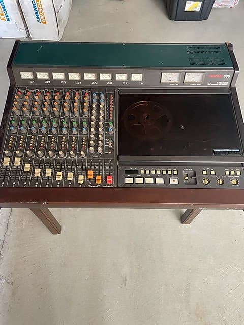 Tascam 388 analog mixer with reel-to-reel recorder from the | Reverb