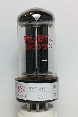 Ruby Tube 5Y3GTBC Rectifier Tube | Reverb