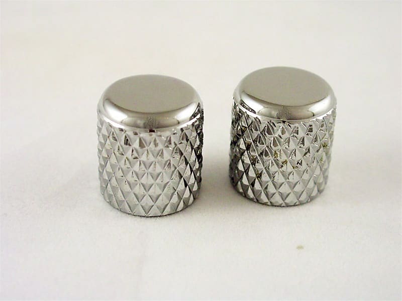 Vintage Style Barrel Knobs For Guitar (2), Heavy Knurl, | Reverb