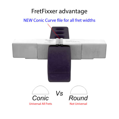 Spot Fret Level and Crown at the same time - diamond file for | Reverb