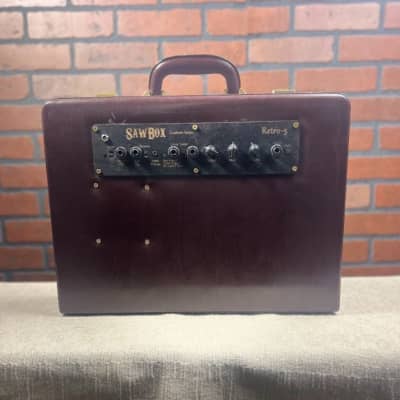 SawBox Briefcase Portable Amplifier - Brown Leather | Reverb