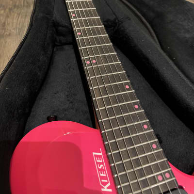 Kiesel Zeus 7 string headless 2024 - Neon hot pink | Reverb