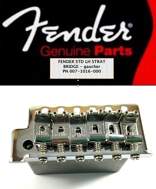 New Bridge Fender STRATOCASTER LH 2 " 3/32 - Chrome | Reverb