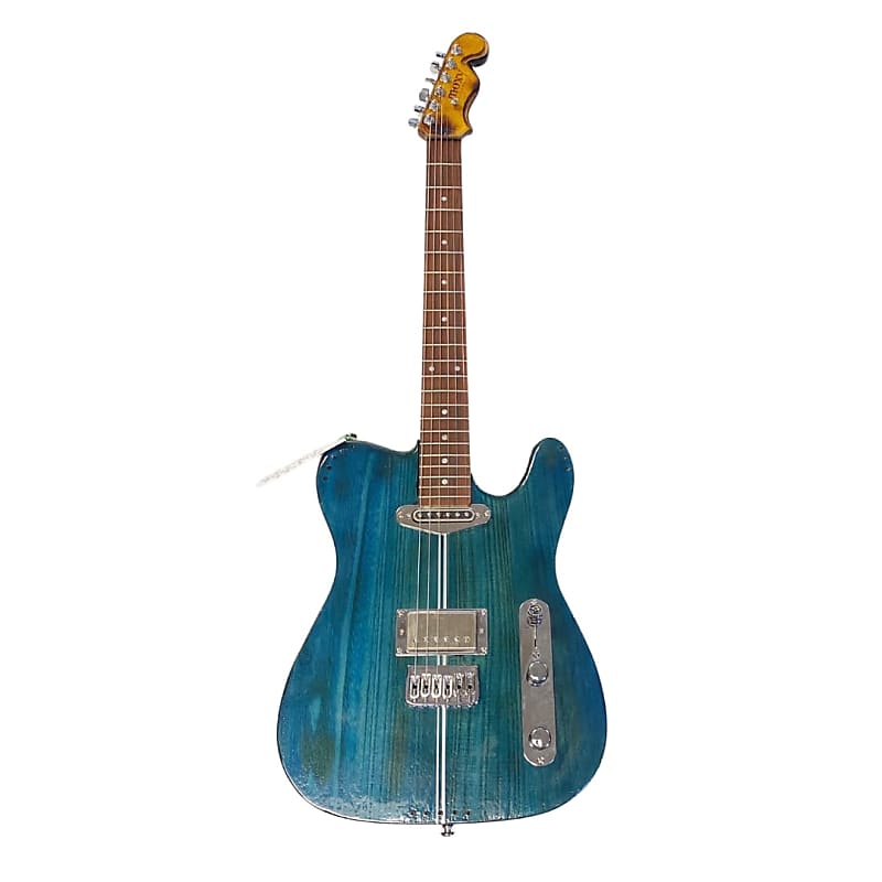 Moxy Guitars Tele 2023 - Blue / Green Gloss | Reverb