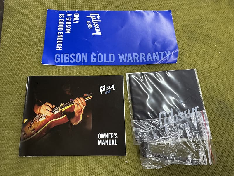 Gibson Manual, cloth, truss rod. Wrench and warranty card | Reverb