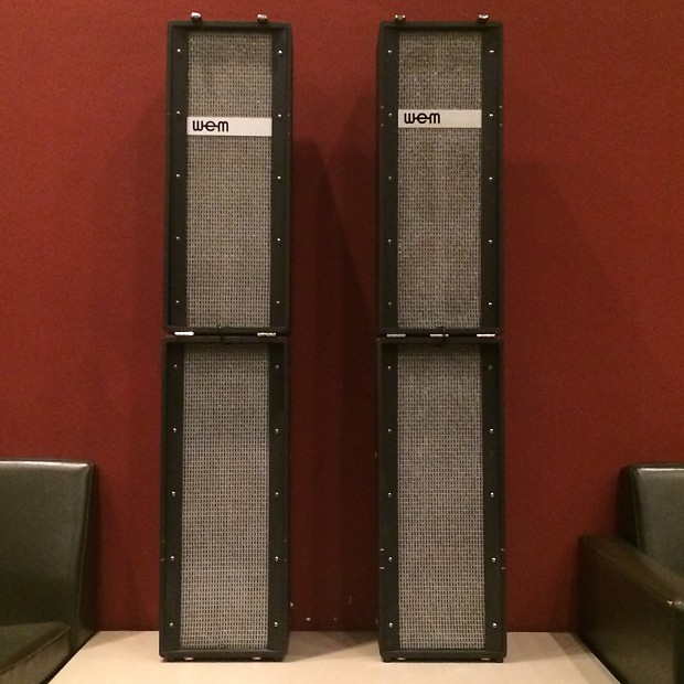 RARE pair of vintage 1964 WEM Watkins PA column speaker | Reverb