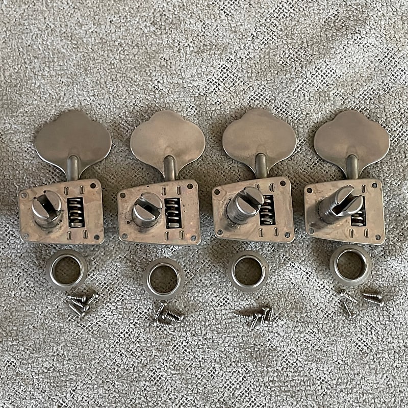 Complete SET Genuine 1970’s Fender Bass Tuners Mustang / | Reverb