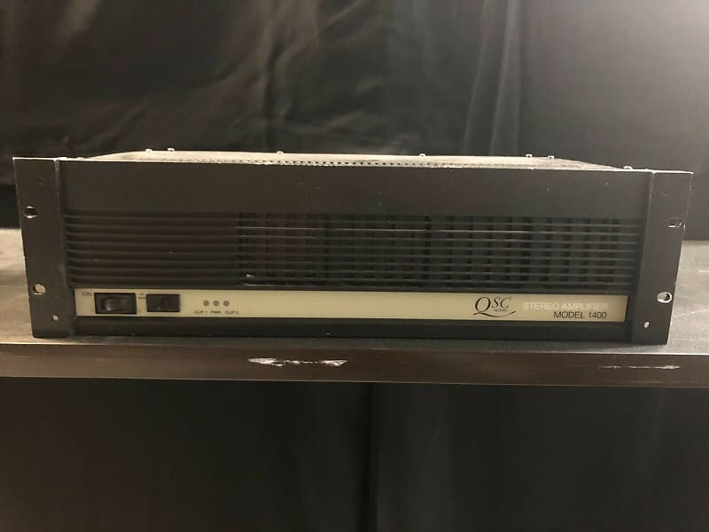 QSC Amplifier 1400 Stereo Amp | Reverb