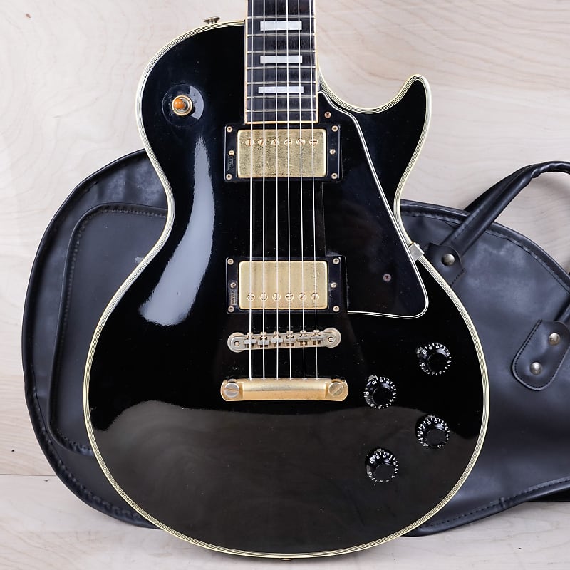 Burny RLC-65 '60 Model MIJ 1990 Black Made in Japan w/ Bag | Reverb UK