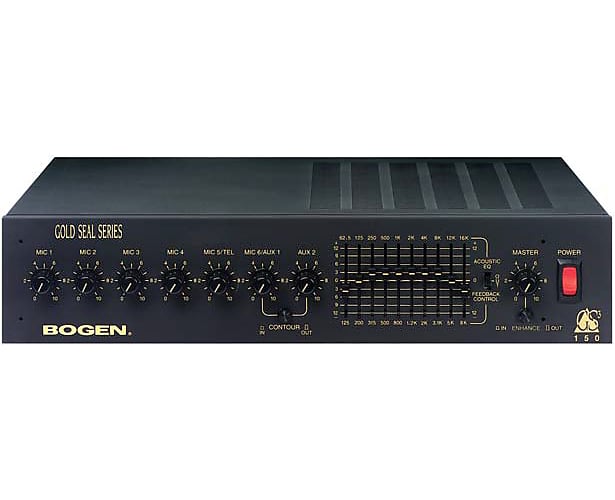 Bogen GS150D-RST-03 4x1 Mixer / Amplifier 150W, 70V | Reverb