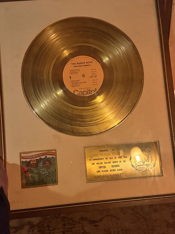 RIAA gold Gold Award Record album 1962 - Gold finish | Reverb