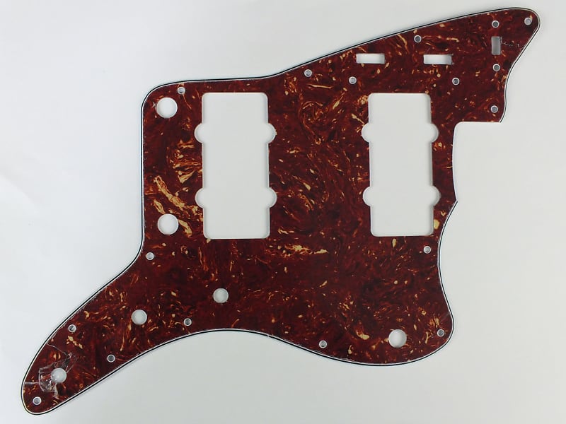 Jazzmaster Scratch Plate Red Brown Tortoiseshell 4 ply | Reverb