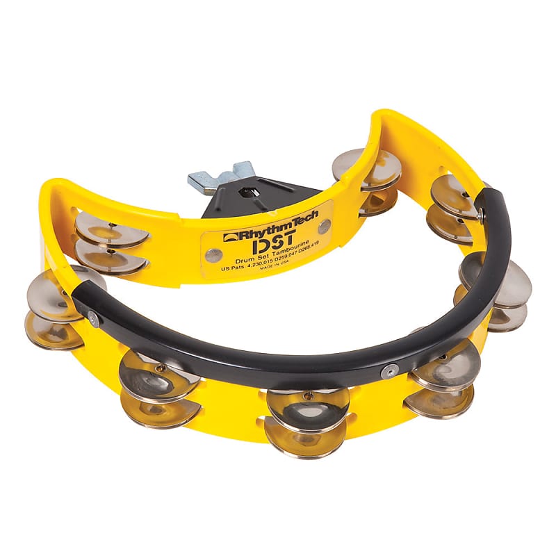 Rhythm Tech Drum Set Tambourine ~ Steel Jingles ~ Yellow | Reverb