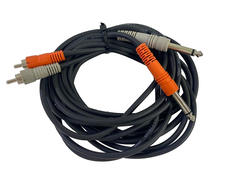 Hosa 12ft Dual 1/4" TS to Dual RCA Cable | Reverb