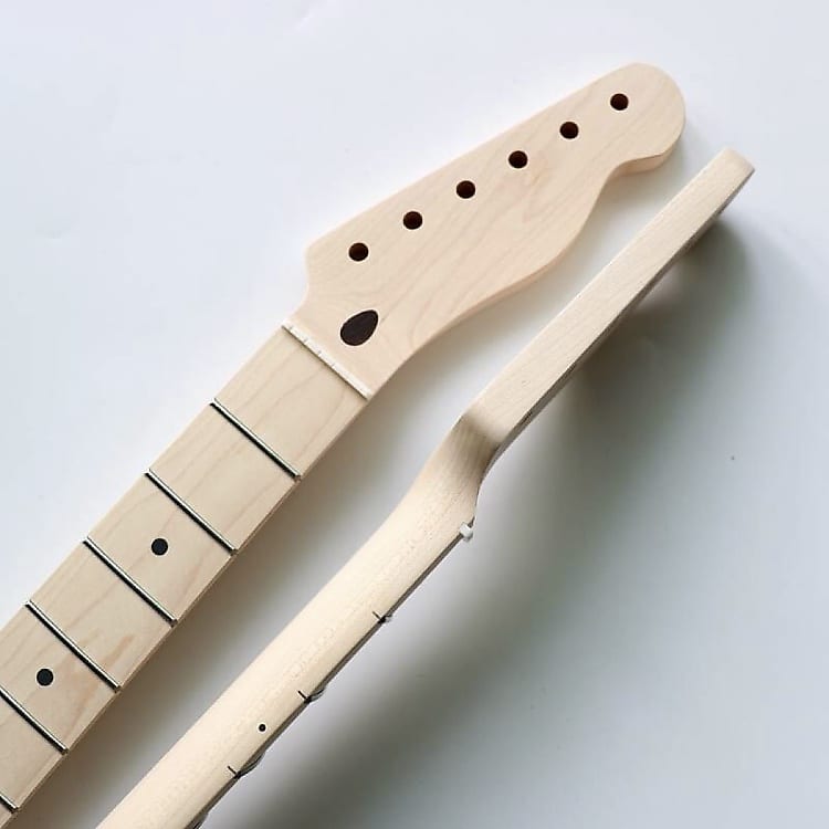 Unfinished Canadian Maple Tele Neck | Reverb