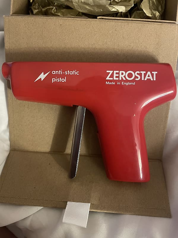 Zerostat Anti static pistol Vintage - Red plastic | Reverb
