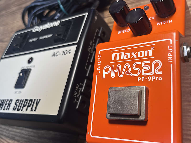 MAXON PHASER PT-9Pro ＋Guyatone Power Supply 18V AC-104 Set | Reverb