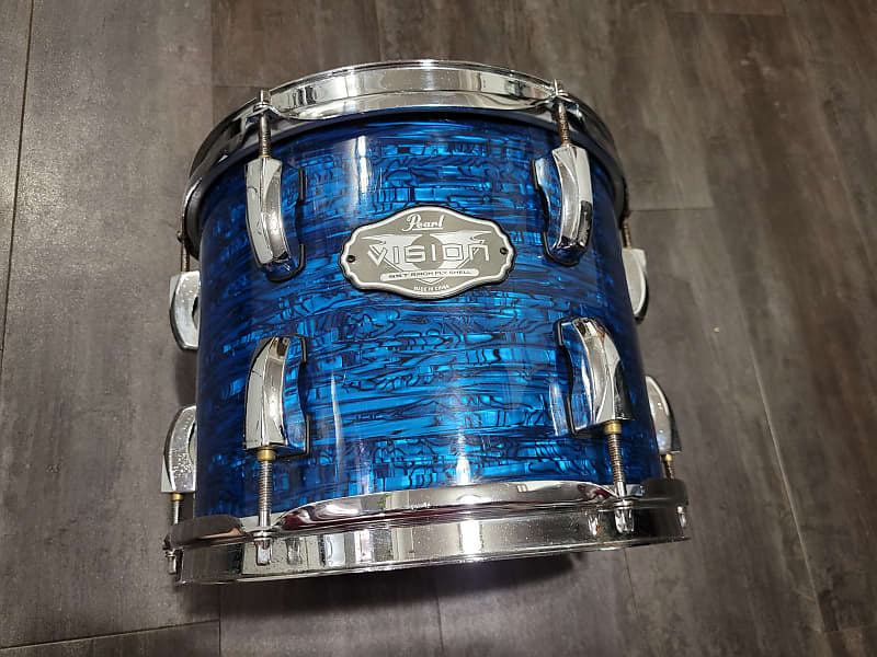 Pearl 10" x 8" Vision - Blue Strata Birch Tom Drum - Export | Reverb