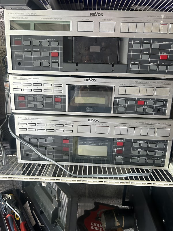 Revox B215 cassette-B225 CD-B286 preamp/tuner 90? - Stainless | Reverb