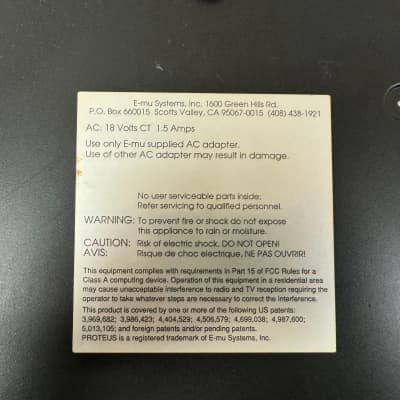 E-MU Systems Proteus Plus Orchestral Keyboard AS IS | Reverb