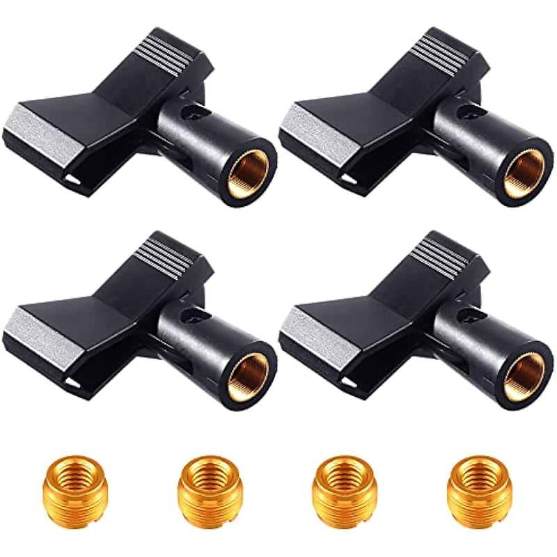 4 Pieces Adjustable Microphone Holder Wireless Mic Holder | Reverb