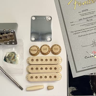 Fender Custom Shop Accessory Kit • Knobs Pickup Covers Tips • | Reverb