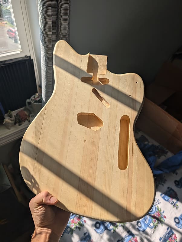 Fender Jazzmaster body with telecaster route made in the USA | Reverb