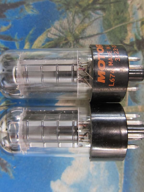 Pr Motorola 6V6 GTA Vintage Power Tubes, 1960s, USA, Long | Reverb UK