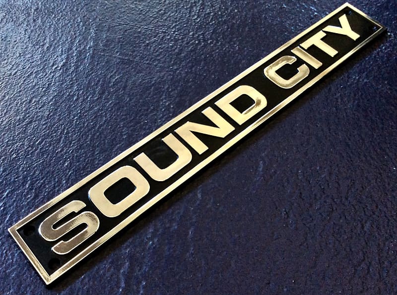 GENUINE VINTAGE SOUND CITY LOGO BADGE FROM THE 70'S - USED ON | Reverb