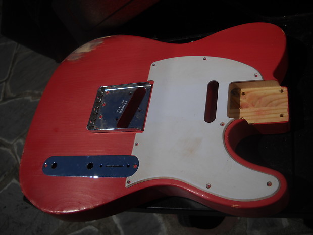 Relic Telecaster Tele Fiesta Red Nitro aged body | Reverb