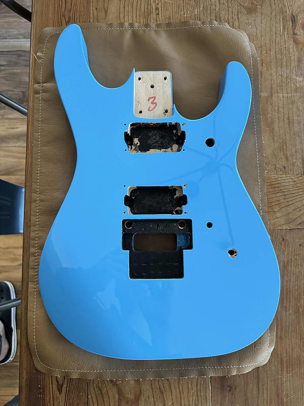 Dean MD 24 2023 - Vintage Blue - guitar body As is | Reverb