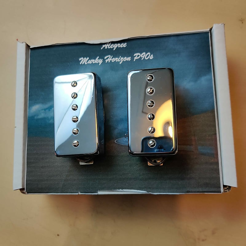 Alegree Pickups Murky Horizon P90s (Humbucker Sized) Chrome | Reverb