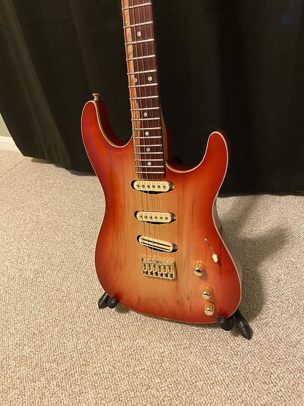 USACG Unique Carved Top Strat 2010 Sunburst | Reverb