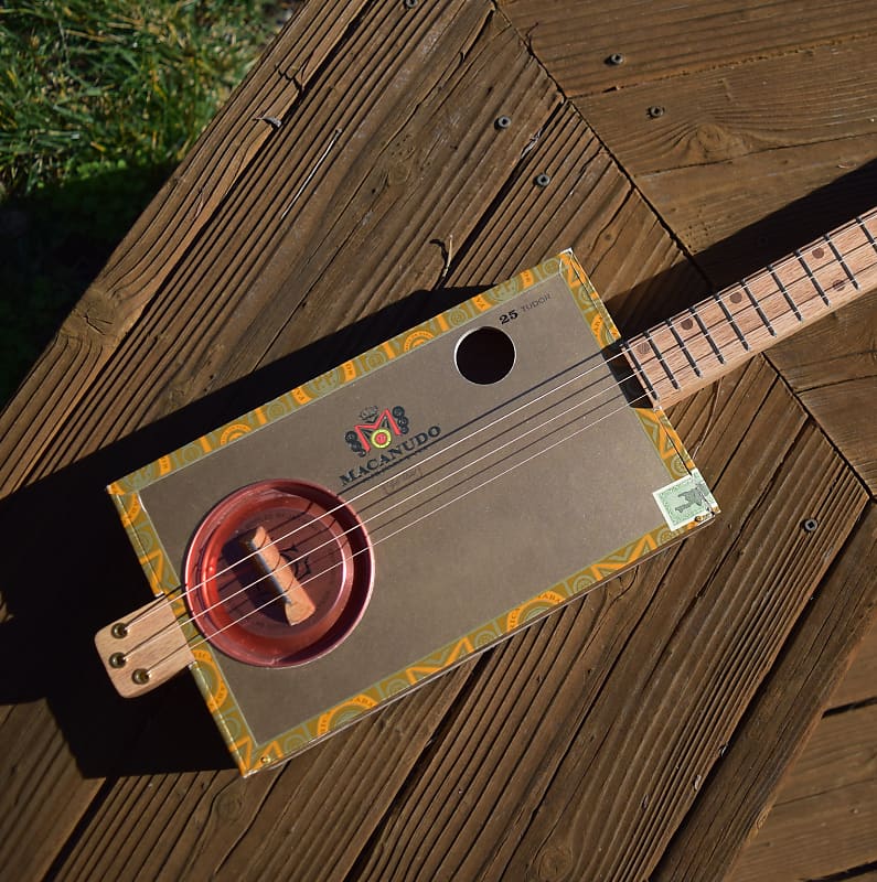 Cigar box guitar, 3 string guitar, cbg | Reverb