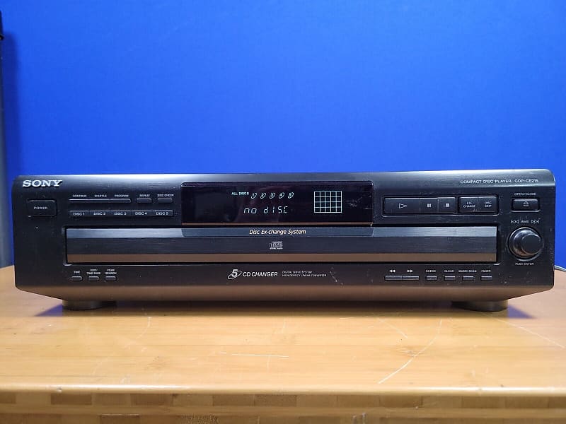 Sony CDP-CE215 CD Player 5 Disc Carousel Compact Disc Changer | Reverb